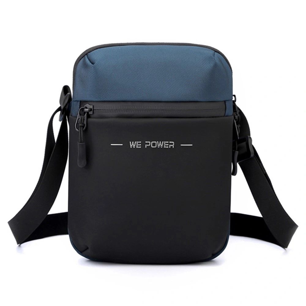 WEPOWER-Stylish Men Single Shoulder Nylon Crossbody Bag - Dark Blue