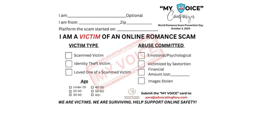 World Romance Scam Prevention Day - Home
