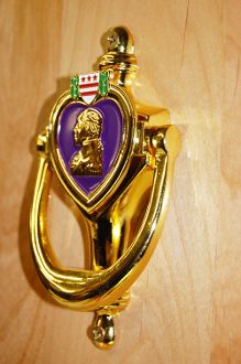 Purple Heart Door Knocker