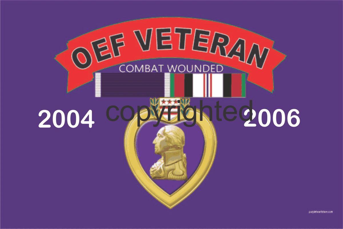 Flag - OEF Veteran Purple Heart