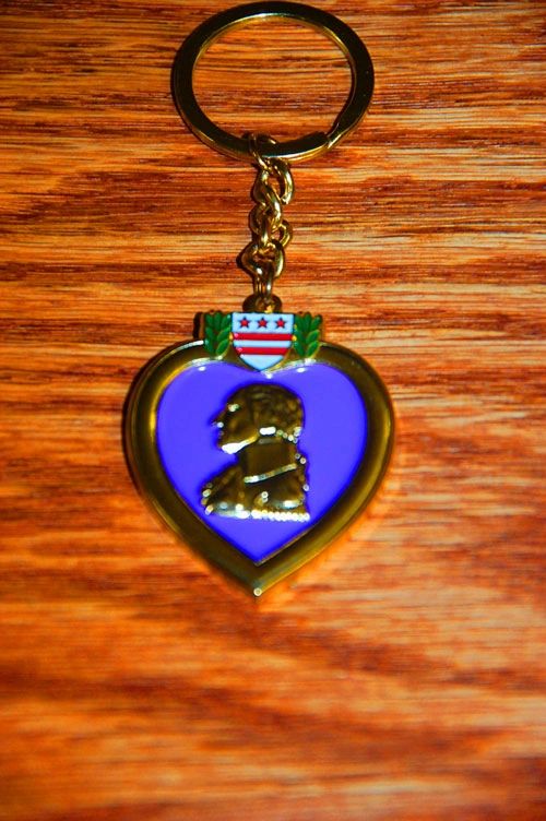 Purple Heart Key Chain