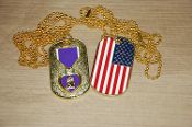 Purple Heart Dog Tag