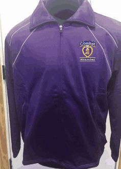 Full Zip Jacket Purple with White Rope Piping