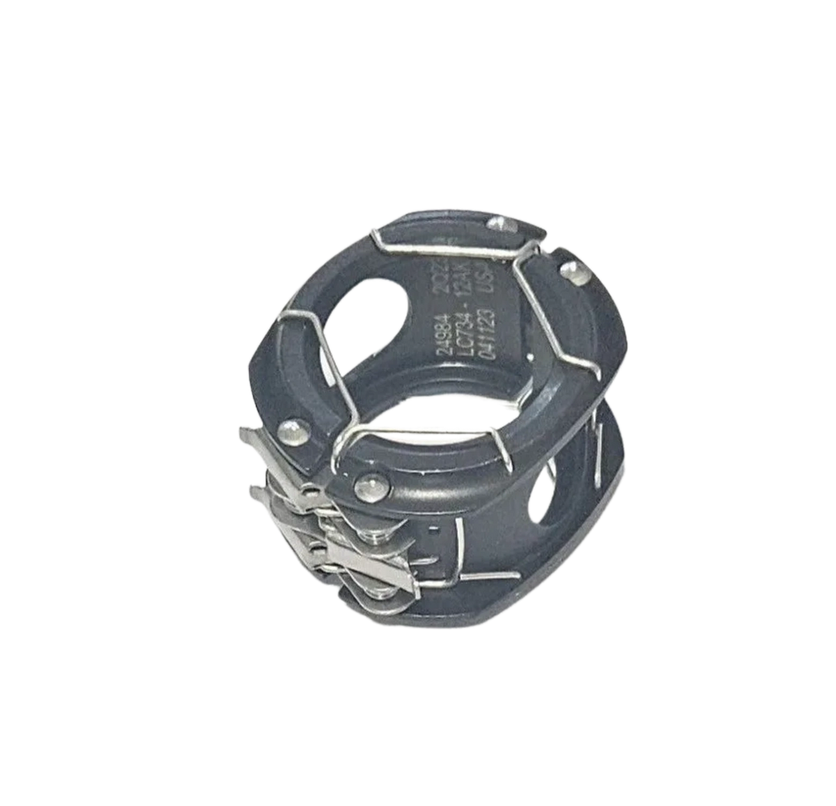 12 Alum Clamshell Coupling Without Sleeve-3/4" Tube-Black Anodized