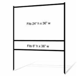 24" X 36" A36 SIGN FRAME WITH CLIP 3/4" X 3/4" C022