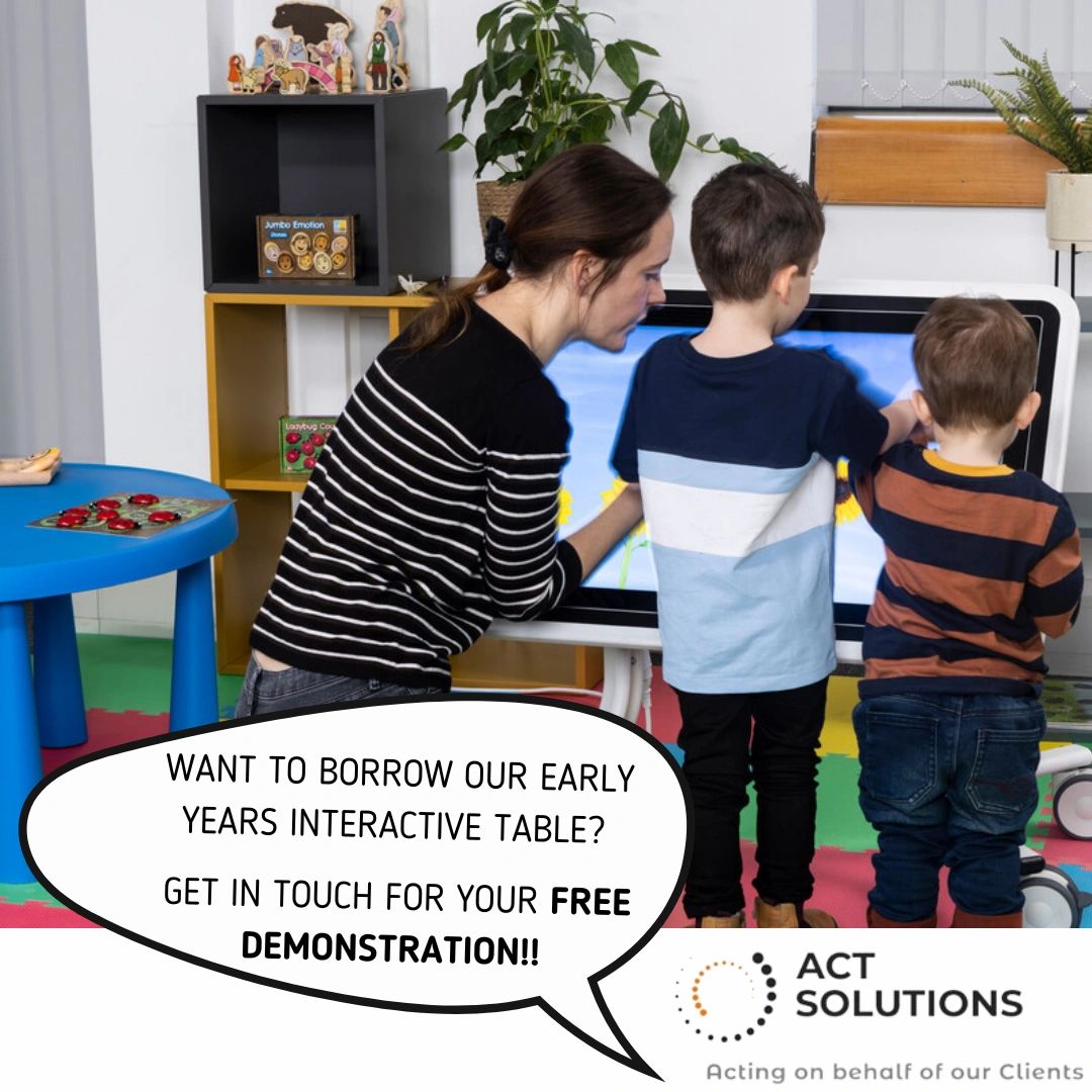 Free demonstrations with our Early Years Interactive Table