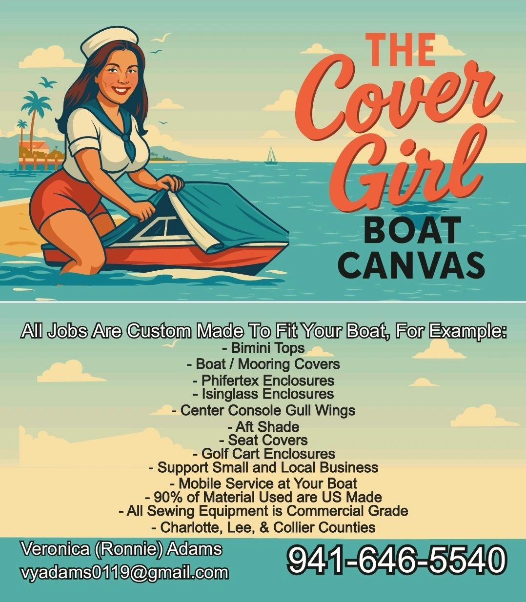 Premium Bimini Top Canvas Covers for Your Boat | The Cover Girl