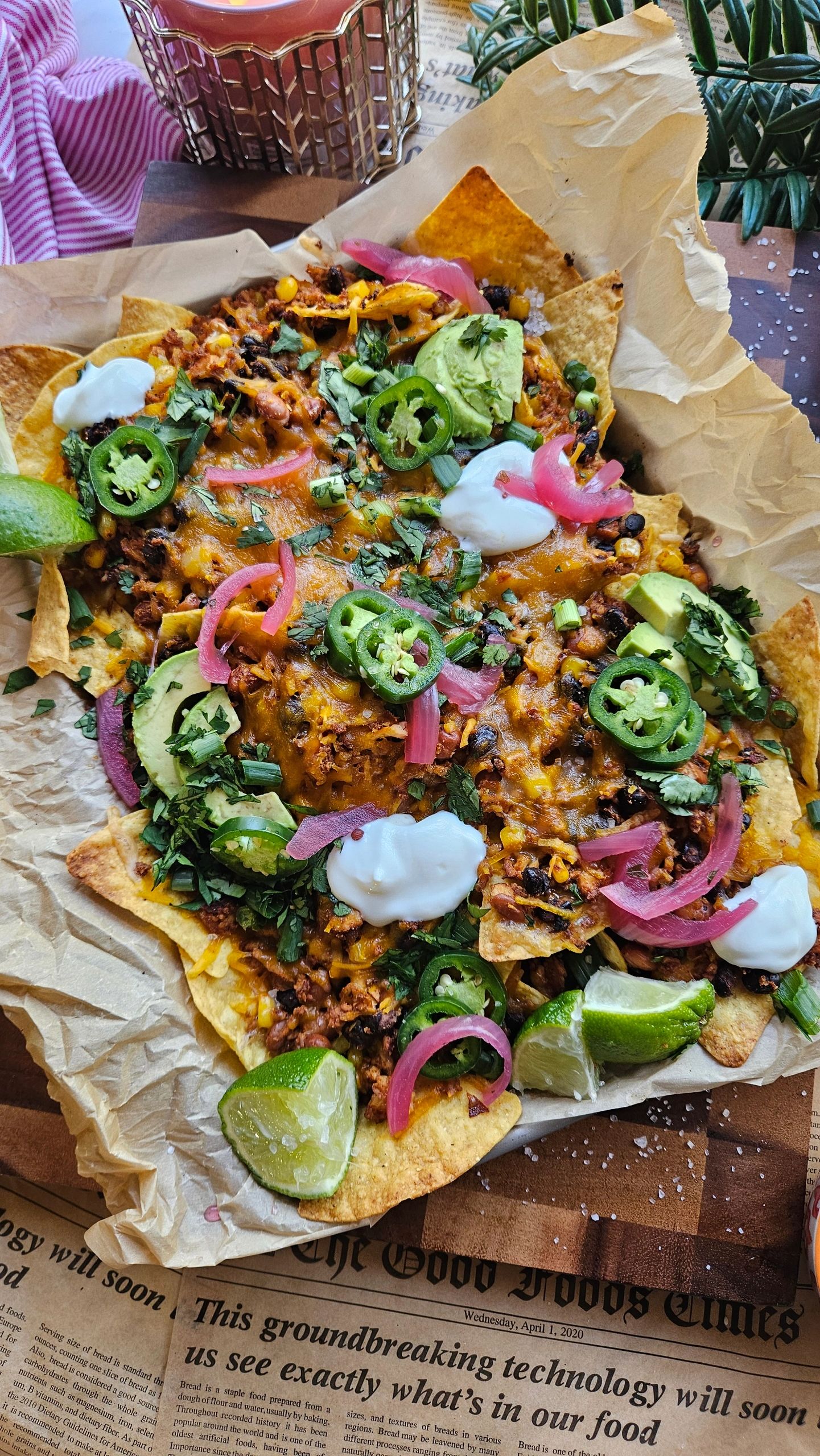 Shredded Tofu Chipotle Nachos