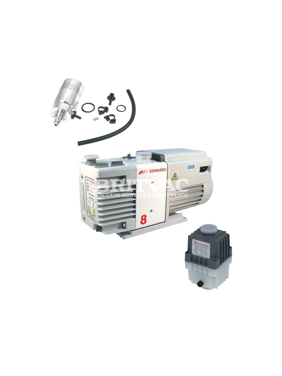 Edwards RV8 Rotary Vane Vacuum Pump Package