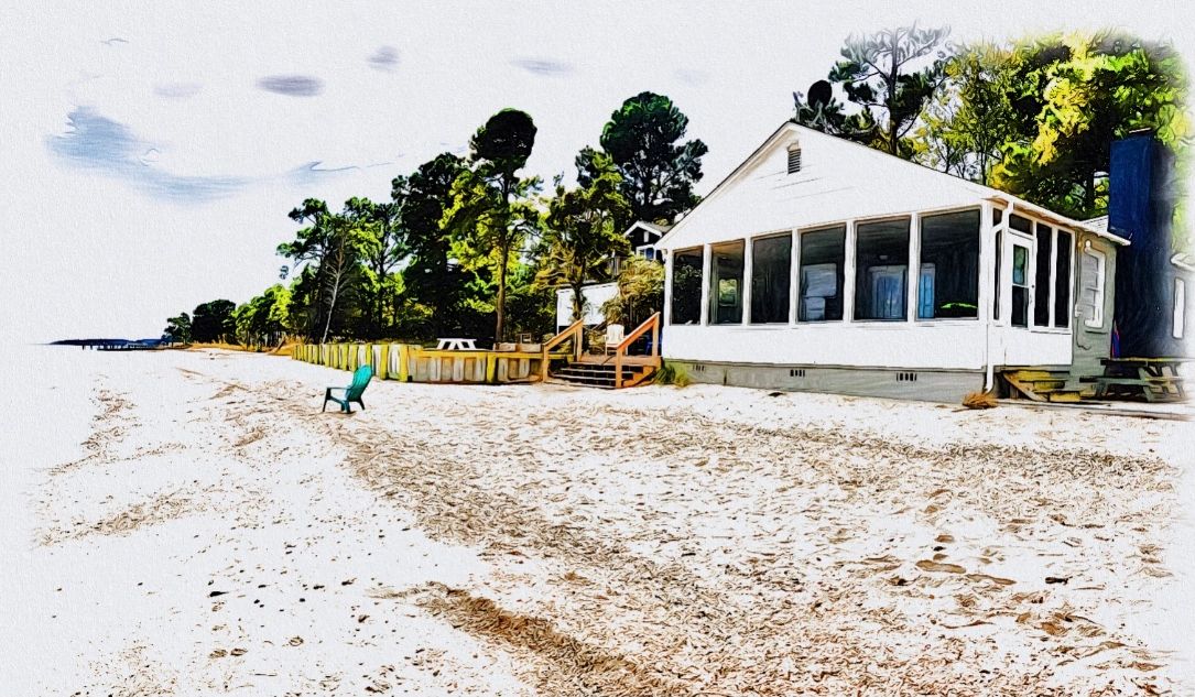 Bay Side Retreat - Vacation Rental, Waterfront, Directly on the Beach