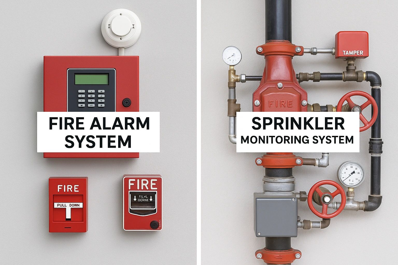 Fire Alarm Systems vs. Sprinkler Monitoring Systems