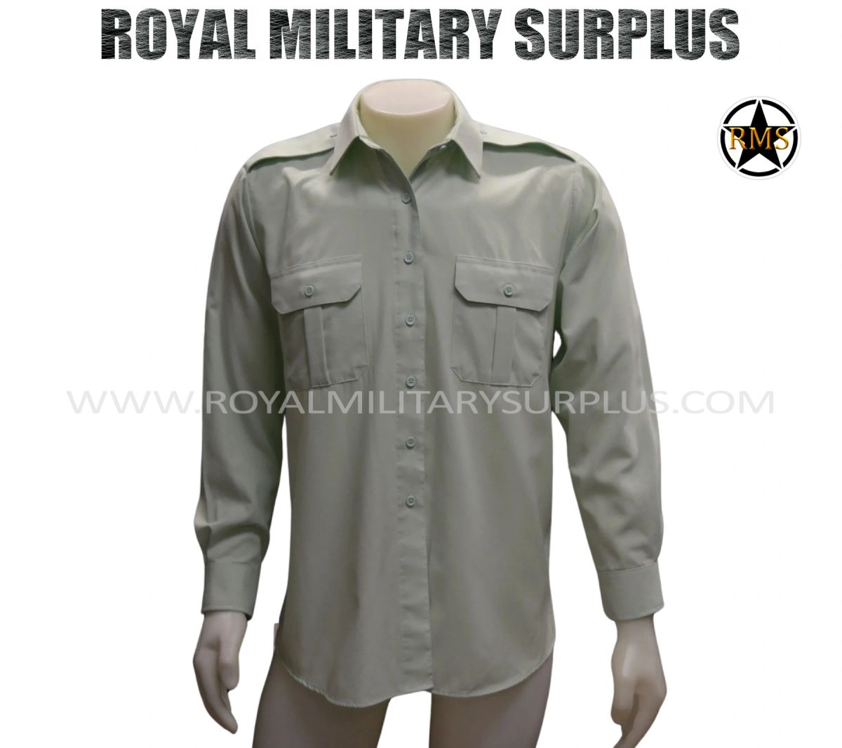 Dress Shirt - Canadian Armed Forces (Army) - Long Sleeves - Light Green