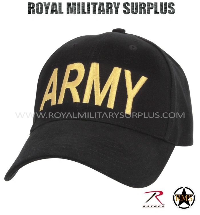Cap - Low Profile/Insignia - Army (Classic) - BLACK