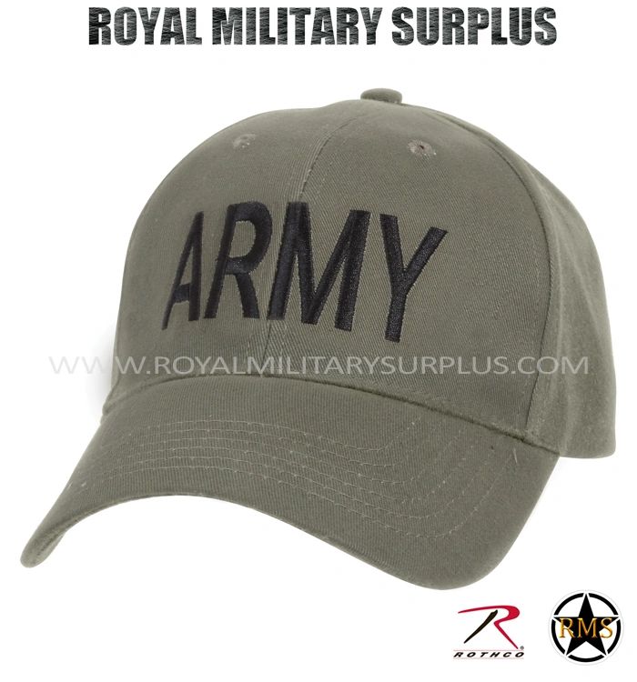 Cap - Low Profile/Insignia - Army (Classic) - OD GREEN