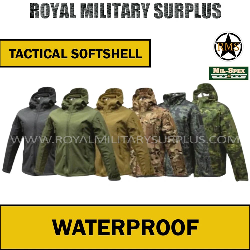Jacket - Tactical Softshell (Adjustable Hood) / Cold Weather ...