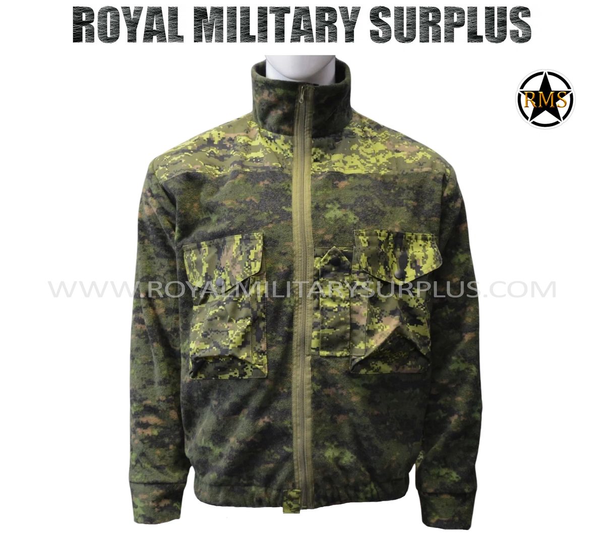 Polar Fleece Jacket - CADPAT (Temperate Woodland)