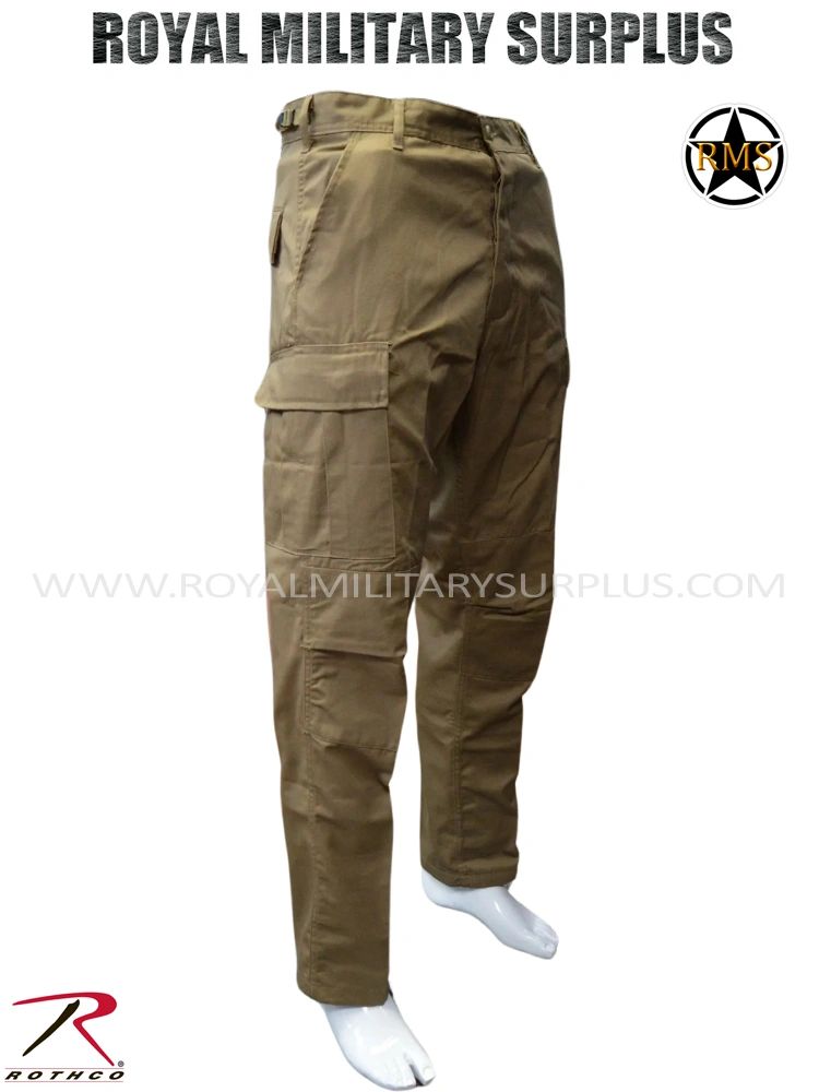 Combat BDU Pants - COYOTE BROWN (Solid Color)