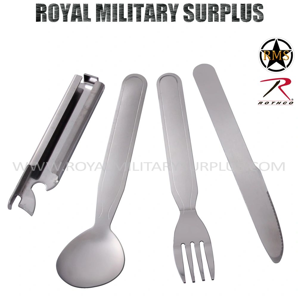 Chow Kit - 4 Piece Deluxe Set (w/Case) - STAINLESS STEEL