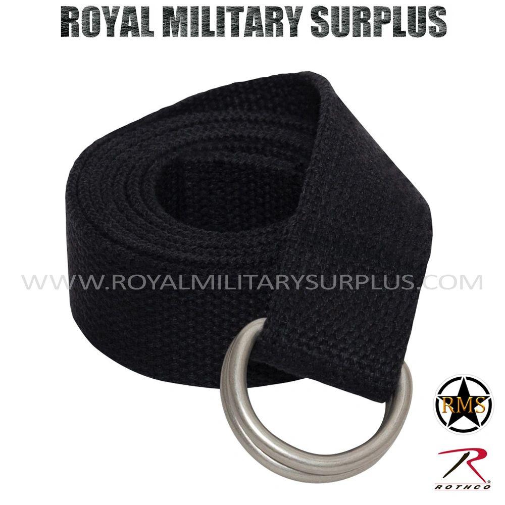 Belt - Tactical (1.25") / D-Ring Buckle (2 Sizes Available) - BLACK ...