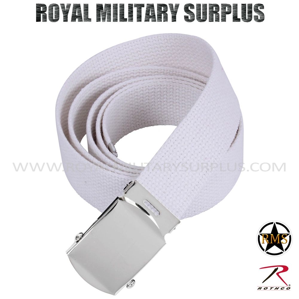 Belt - Tactical (1.25") / Chrome Buckle (2 Sizes Available) - WHITE ...