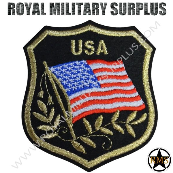 Patch - National Emblema - USA Flag Crest (Colors)