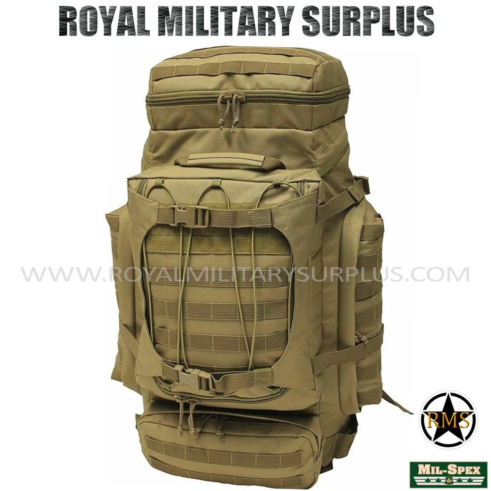 Backpack - Advance Tactical Internal Frame Pack (85 Liters) - COYOTE BROWN