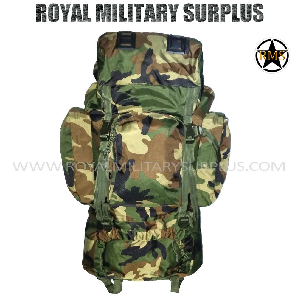 Backpack - 85 Liters (Rucksack/Aluminium Frame) - US WOODLAND (M81 Pattern)