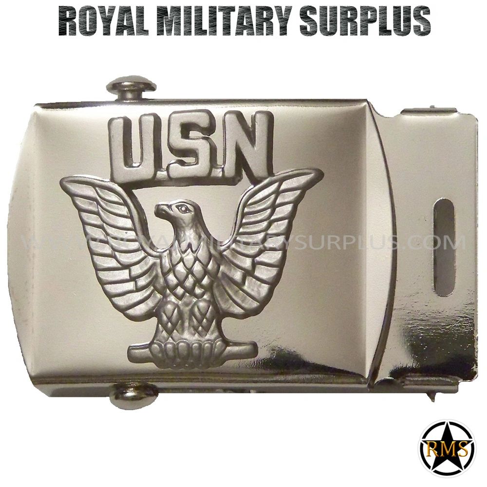 Belt Buckle - US NAVY EMBLEMA (Chrome)