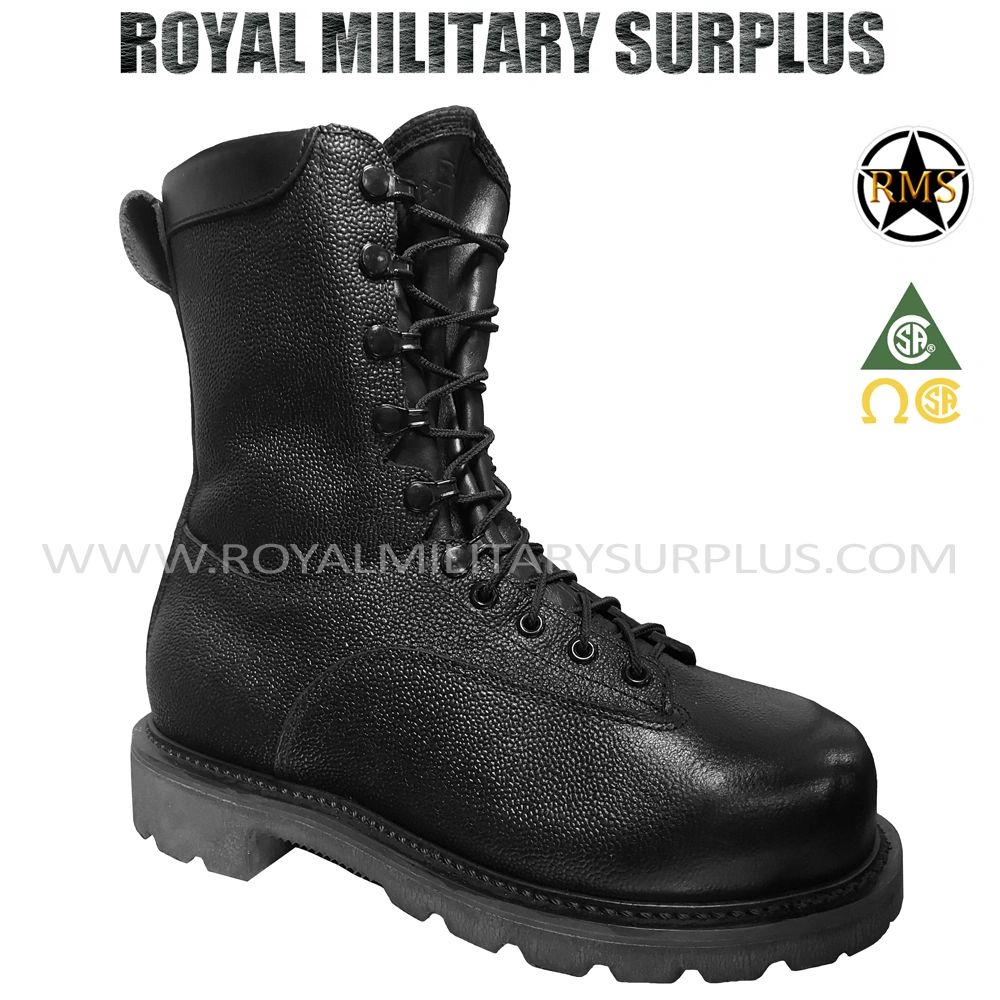 Boots - Combat/Tactical - Canada Army Boots - Mark IV (Steel Toe) - BLACK