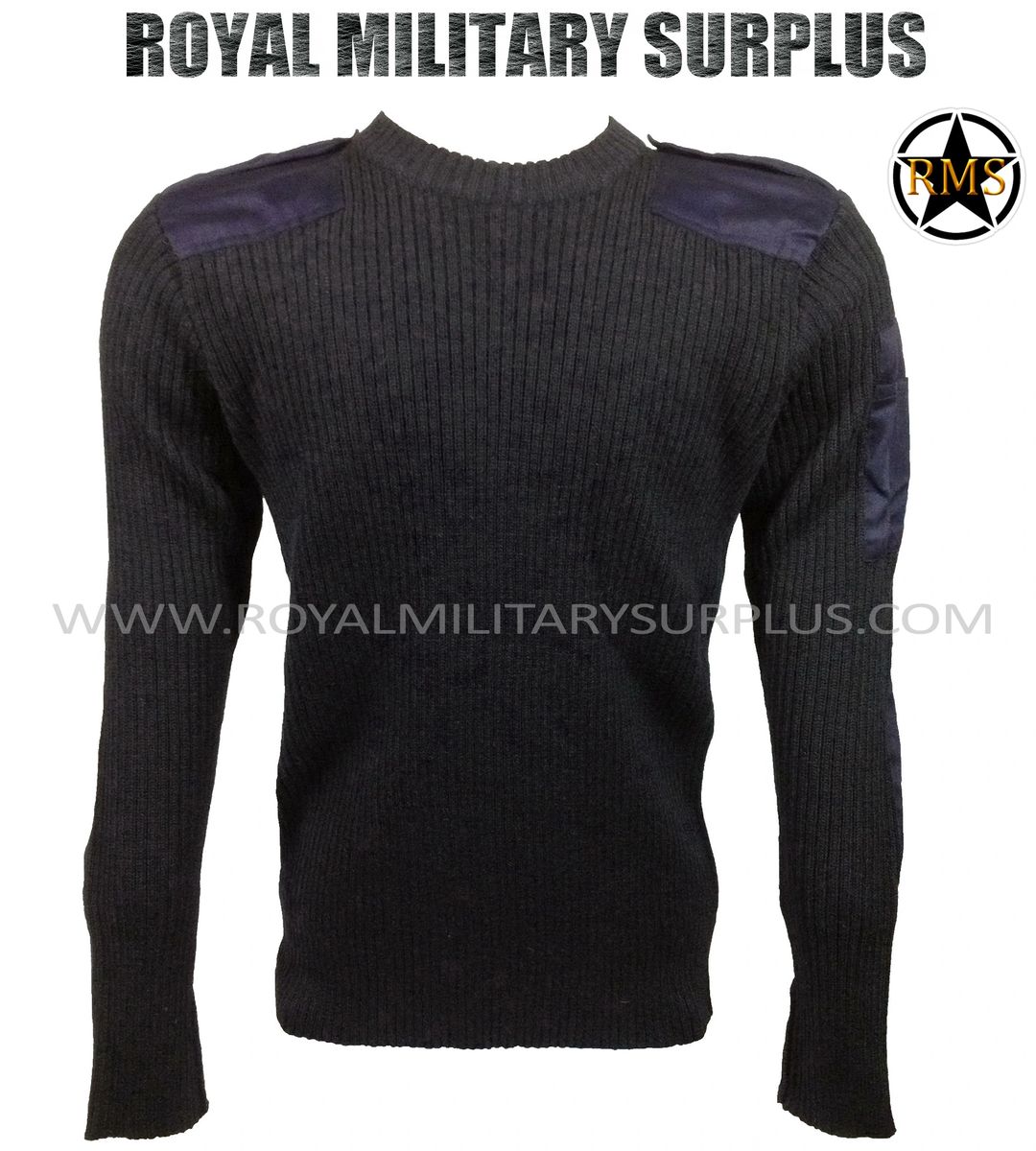 Tactical Commando Sweater - G.I. Style (Wool) - NAVY (Navy Blue)