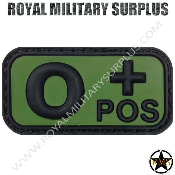Patch - Blood Type - O+ (OD Green)