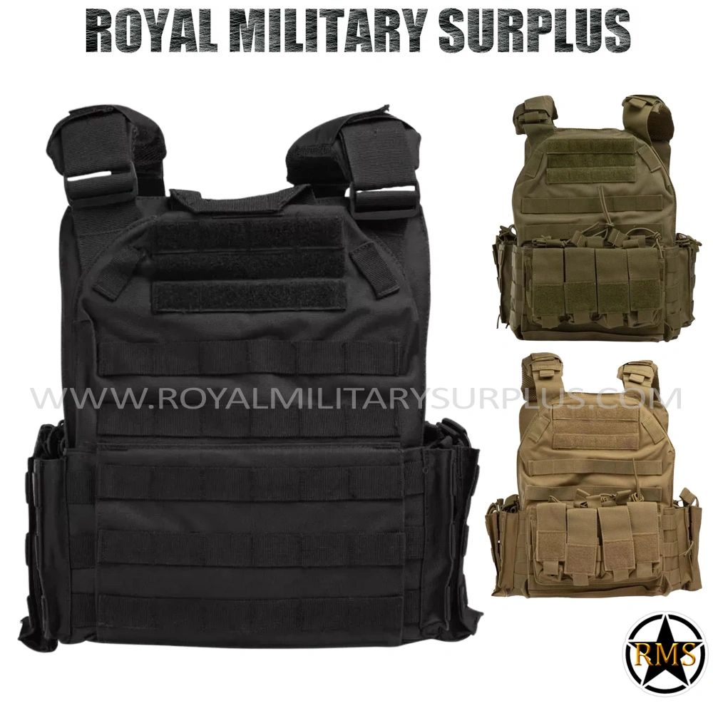 Tactical Vest - Tomahawk - Plate Carrier (MOLLE) / Modular Pouches ...