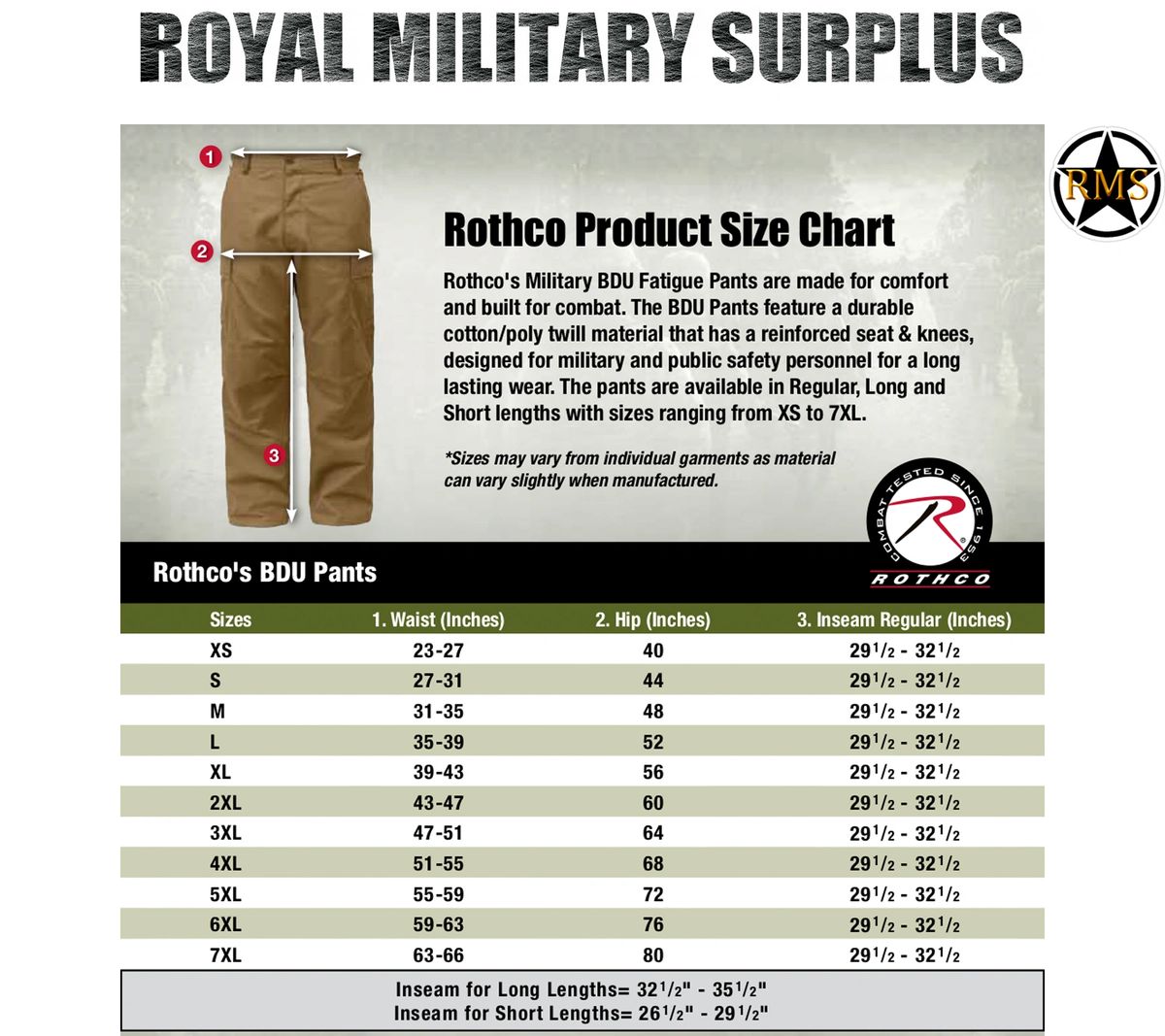 Combat BDU Pants - NAVY BLUE (Solid Color)