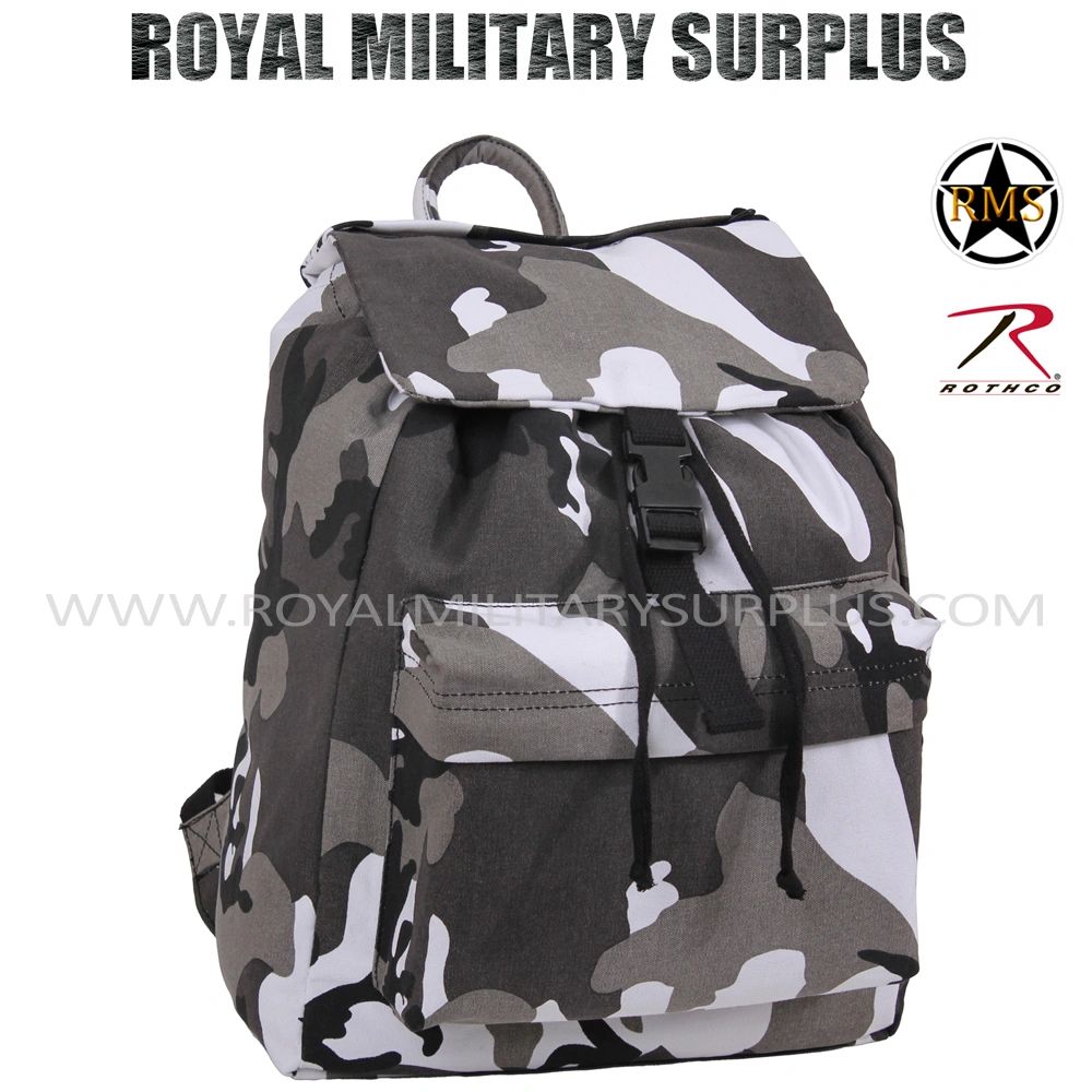 Backpack - Canvas Day Pack (Rothco) - 35 Liters - URBAN CAMOUFLAGE ...