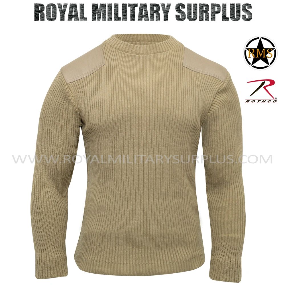 Tactical Commando Sweater - G.I. Style (Acrylic) - KHAKI