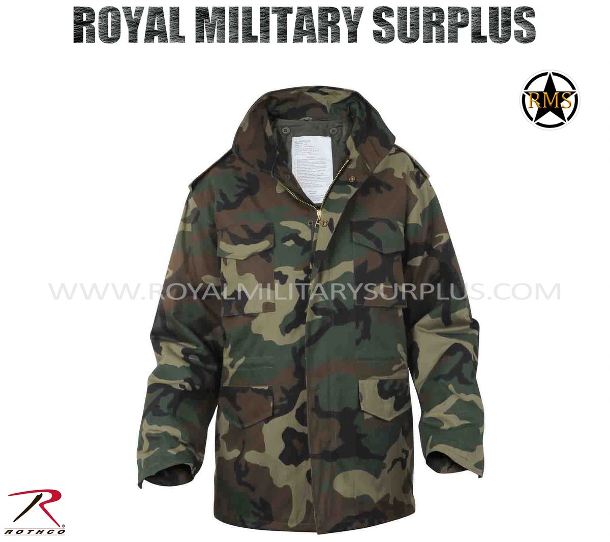 Jacket - M-65 Field Jacket - US WOODLAND (M81 Pattern)