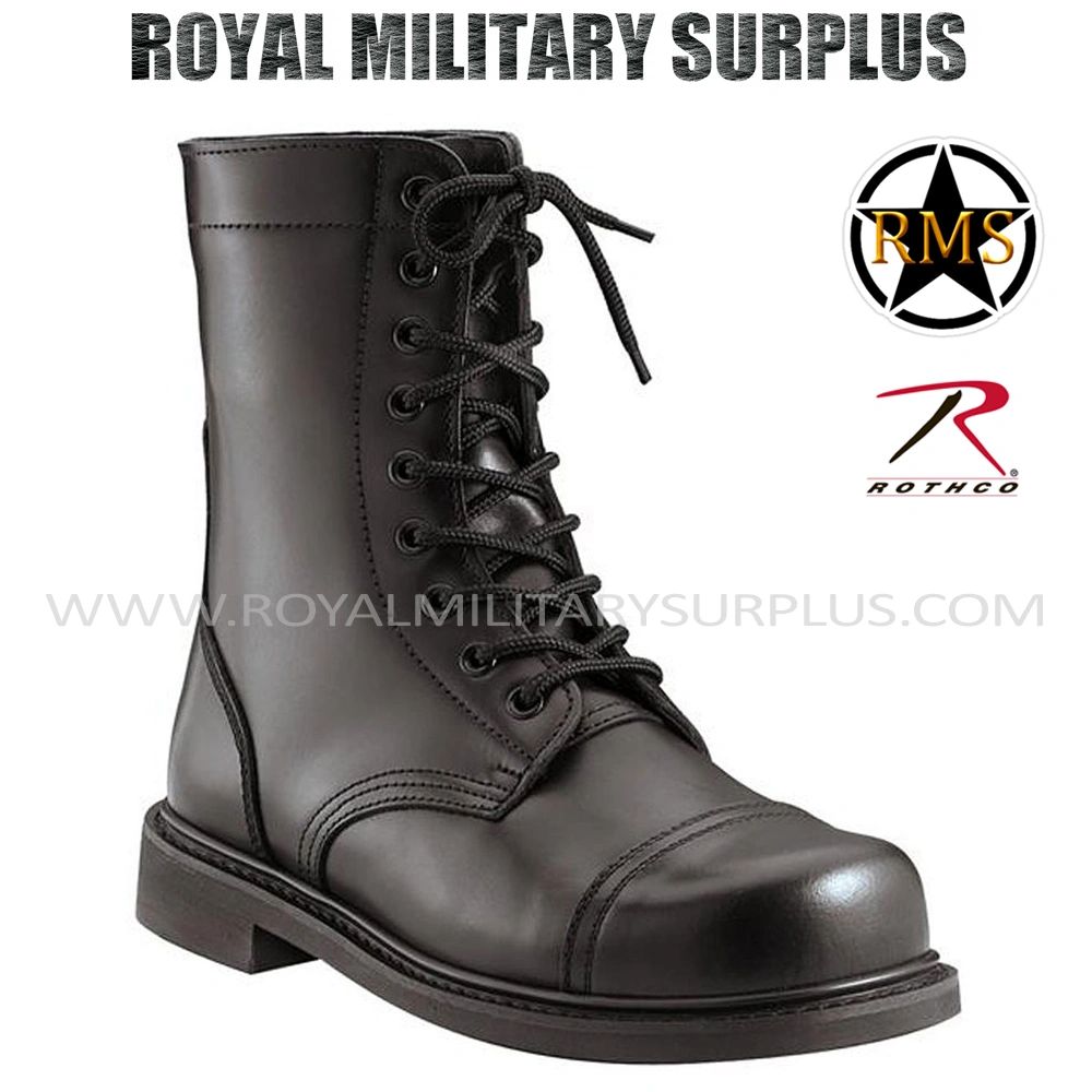 Boots - Combat/Tactical - GI Type Combat Boots (9-Inch) - BLACK