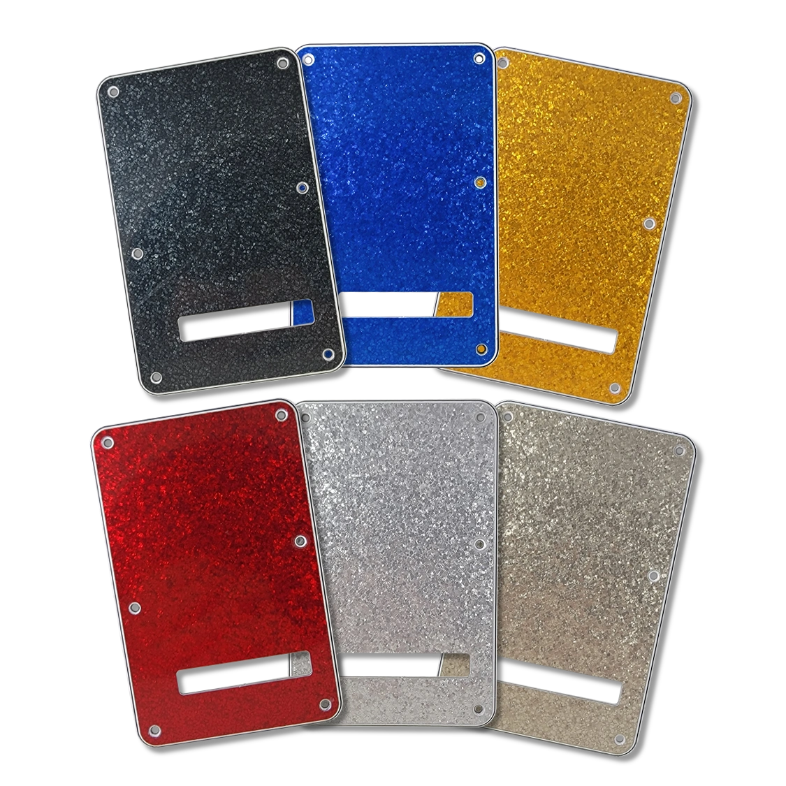D'Andrea Stratocaster Back Plate Sparkle Colors