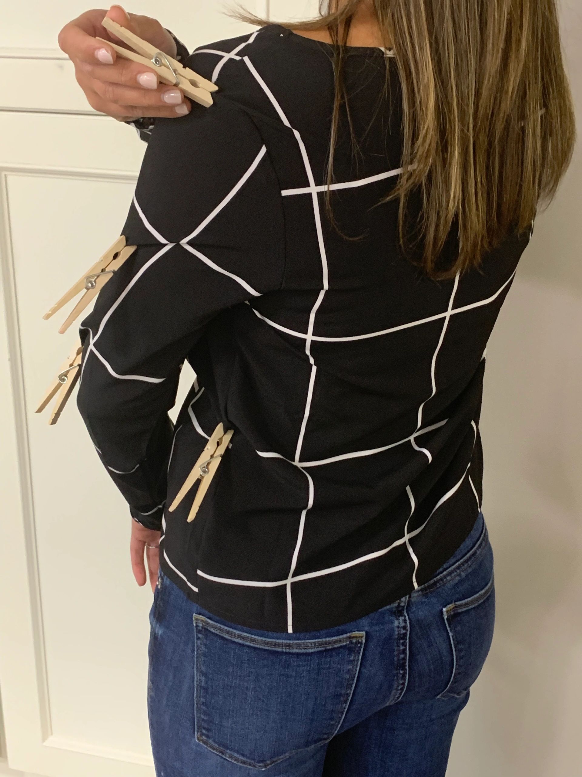 Using Clothespins For Upper Body Dressing