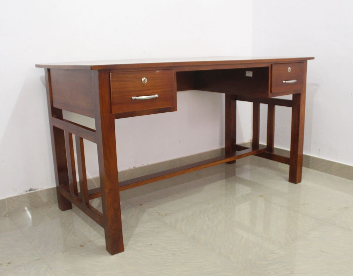 Office table with side drawers