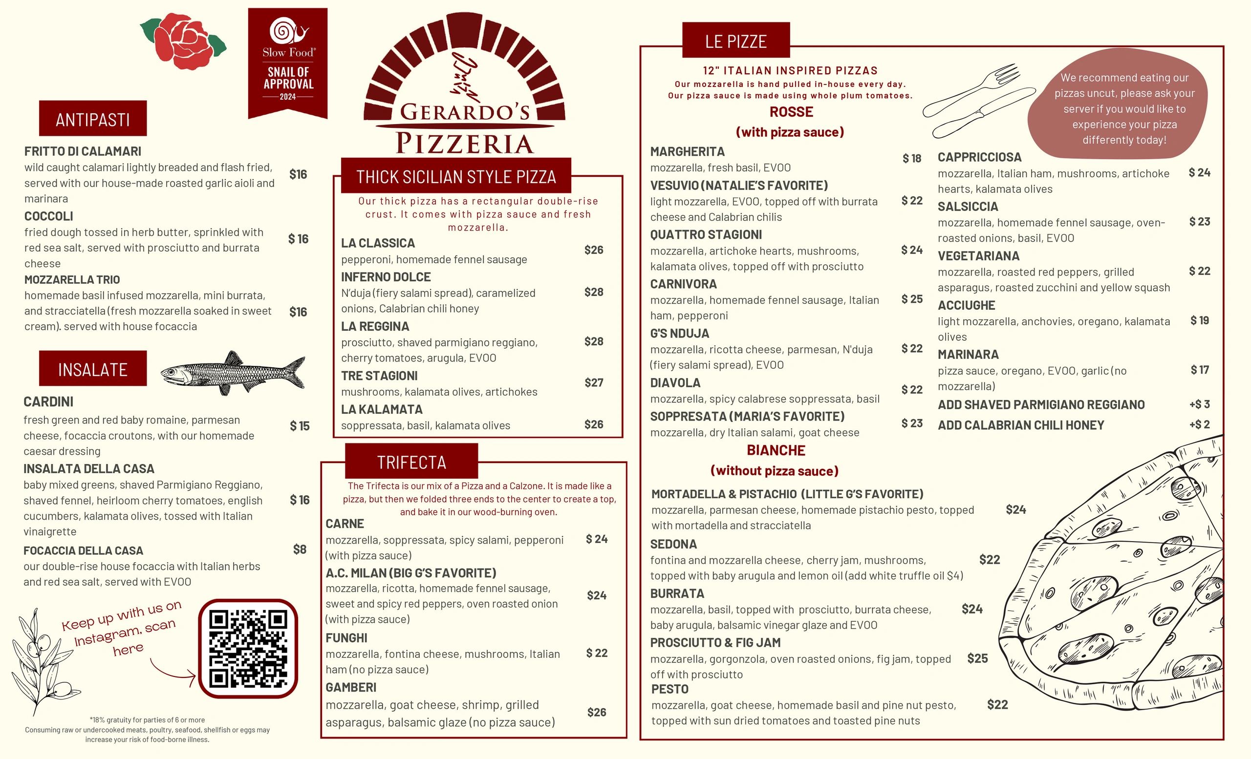 Gerardo's Pizzeria | Vino | Cucina