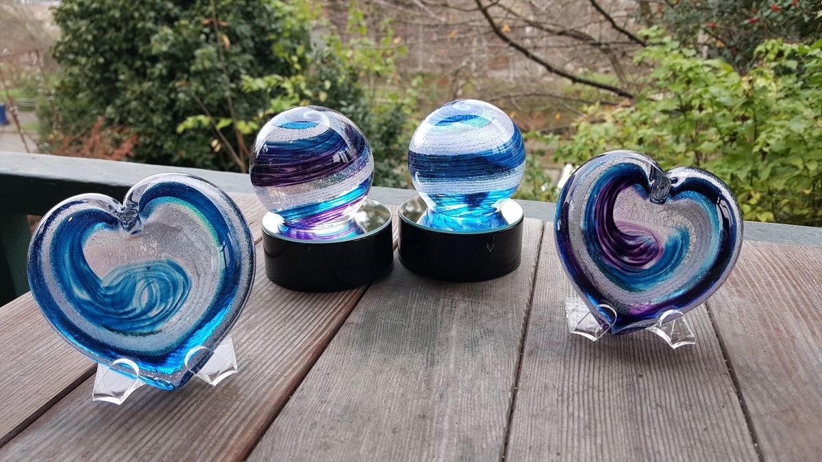 Custom Glass Art with ashes