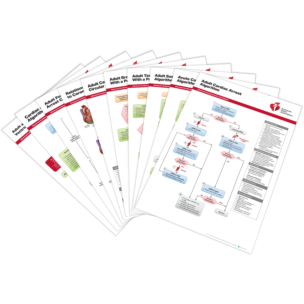 2025 AHA ACLS Posters Set (set of 10)