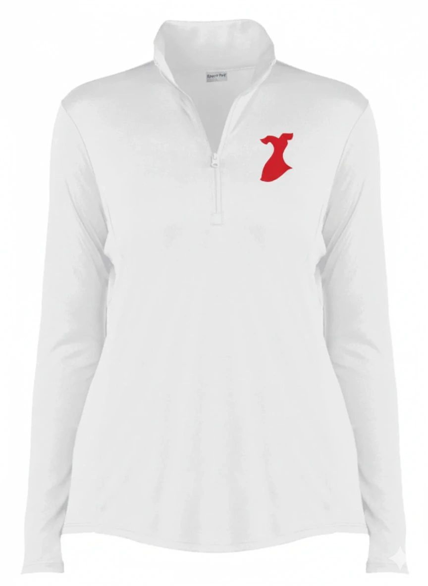 AHA Ladies Red Dress Quarter Zip Pullover