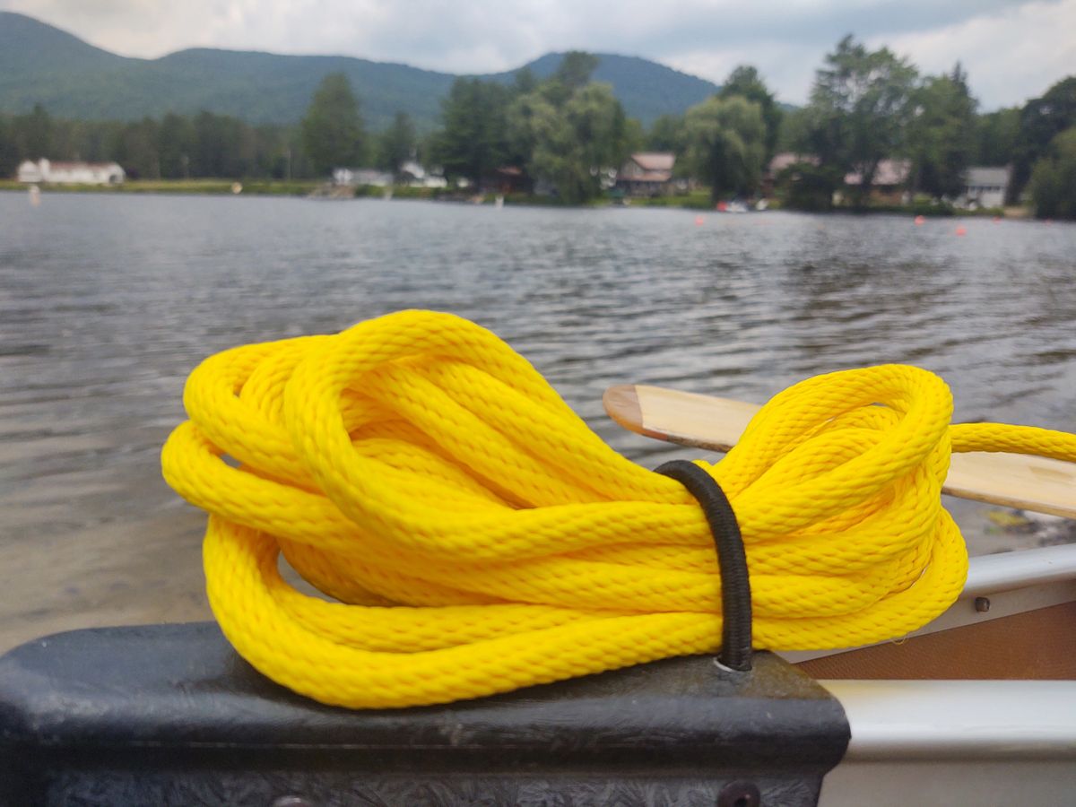 Rope, solid braid, polypropylene, 15' LONG, FLOATING, 3/8" diameter ...