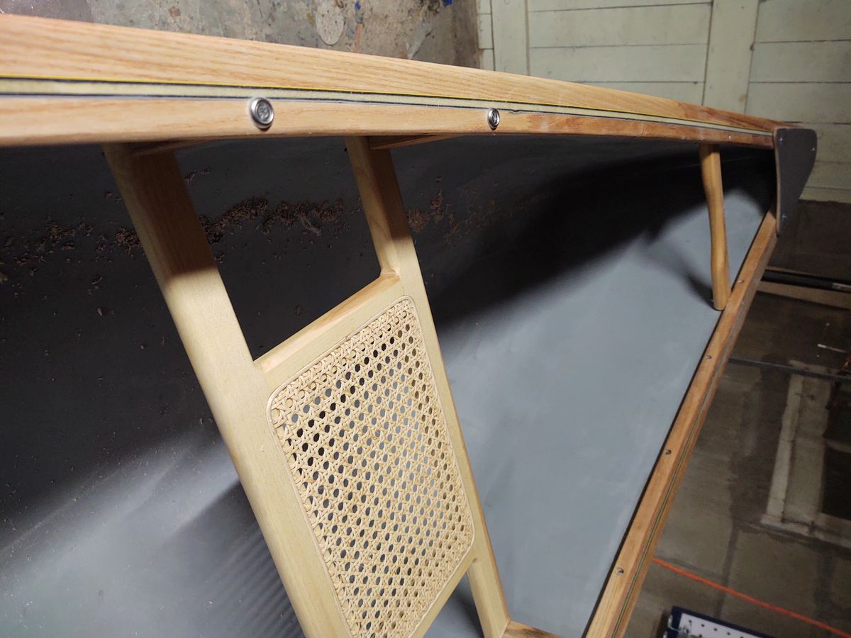 canoe gunwales/ wood gunwales / canoe rails / wooden gunwales