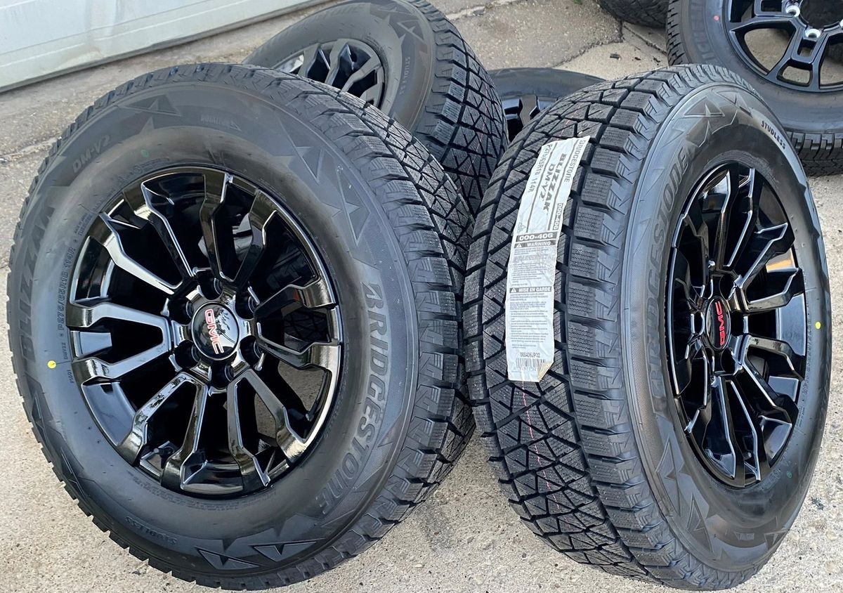 1995-2024 GMC AT4x Style Rims and Bridgestone Blizzak Winter tires