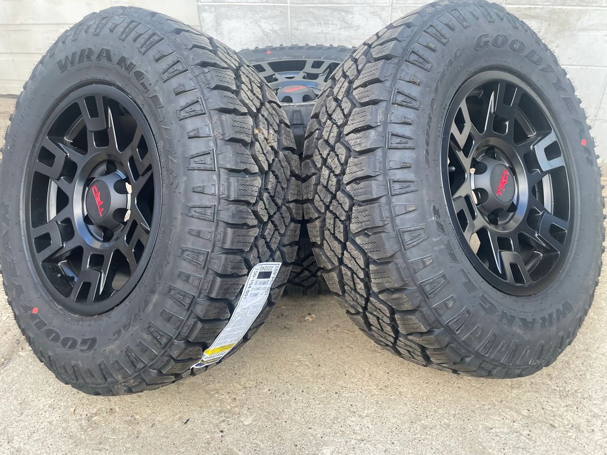 2000-2023 Toyota 4Runner / Tacoma black TRD wheels and Goodyear ...