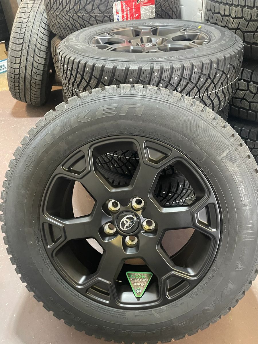 New 2000-2023 Toyota RAV4 Rims and Falken Studded Winter tires