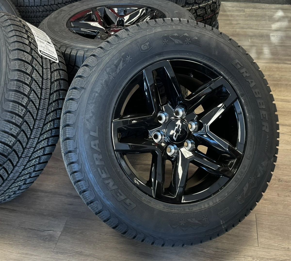 2024 GMC CHEVY rims and General GRABBER ARCTIC Winter Package